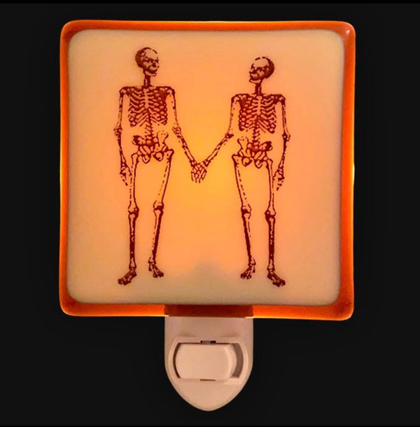 Skeleton Couple Holding Hands Night Light - Hunky Dory Studio